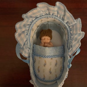 Miniature Polymer Clay Baby Doll With Free Limbs and Open | Etsy