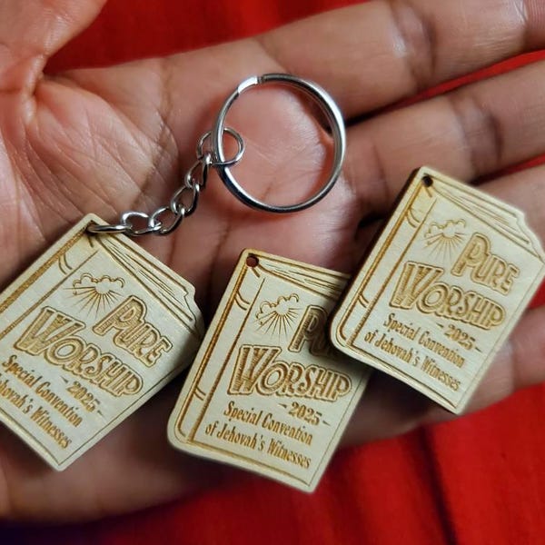 Set of 100 Pieces, Small Wooden Plaque "pure Worship" 2025 JW ...