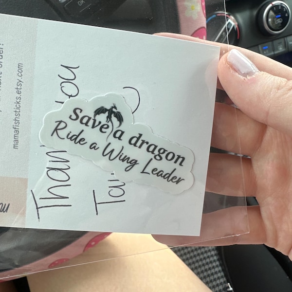 Save A Dragon Ride a Wing Leader Sticker | Fourth Wing | Xaden Riorson ...