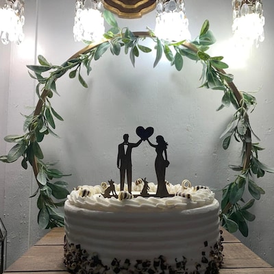 50th Anniversary Oak Tree Couple Swing Cake Topper,we Still Do Oak Tree ...