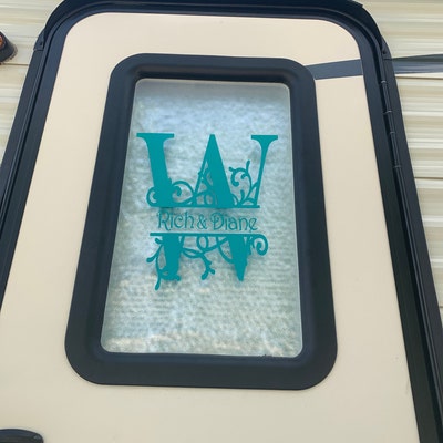 Custom RV Decal / Monogram Decal / Split Letter Decal - Etsy