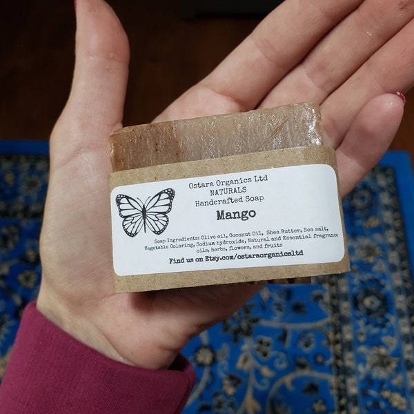 Mango Soap, Mango Soap Bar, Mango Hand Soap, Organic Soap, All Natural ...