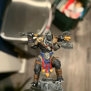Dnd Shapeshifter Male Barbarian Werebear Fighter Unpainted Miniature - Etsy