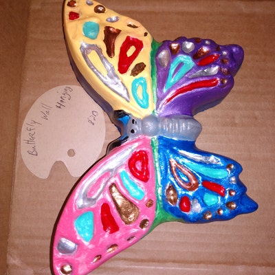 Painted Dragon Statue Garden Decor Cute Winking Dragon - Etsy