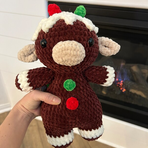 DIGITAL PATTERN: Gingerbread Cow Crochet Plushie - Etsy
