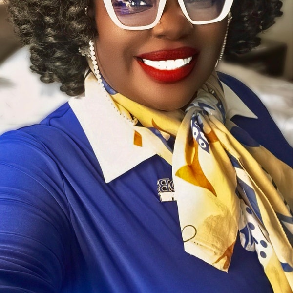 Zeta Phi Beta Sorority Lady Diva Glitter Scarf - Etsy