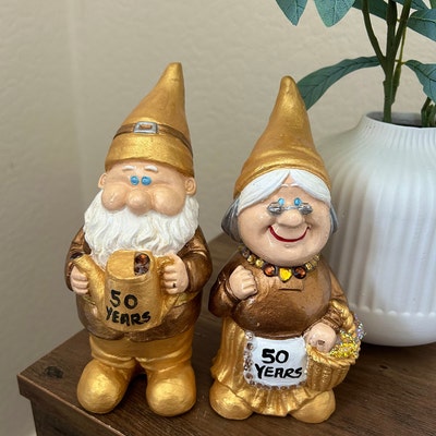 30th Wedding Anniversary Garden Gnomes, Pearl Wedding Anniversary ...