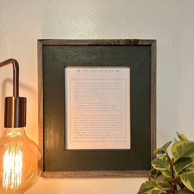 Cornerblock Frame in Rust Farmhouse Picture Frame Wood Picture Frame - Etsy