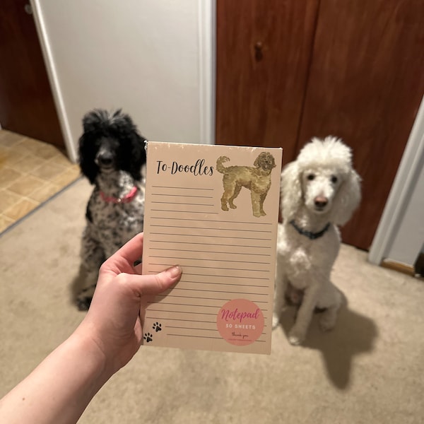 To-doodle Notepad, Watercolor Notepad, Dog Notepad, Golden Doodle ...