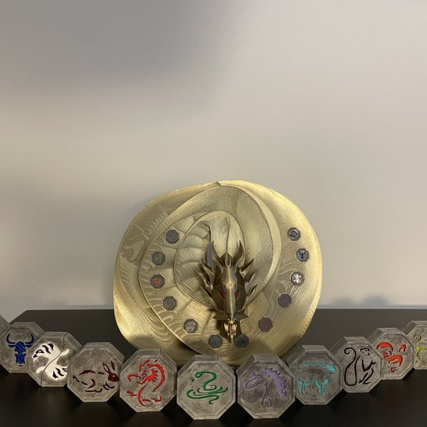 Jackie Chan Adventures Shendu Dragon Statue With Magnetic Talismans ...
