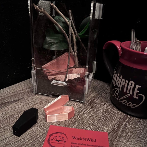 Chapstick Holder, Keychain, Coffin Keychain, Goth Keychain, Keychain ...