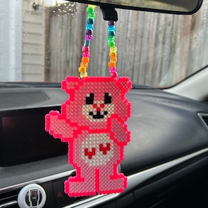 RAVE or BASS Barbie Perler Necklace - Etsy