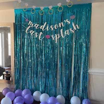 Last Splash Banner With Personalized Name, Mermaid Bachelorette Party ...