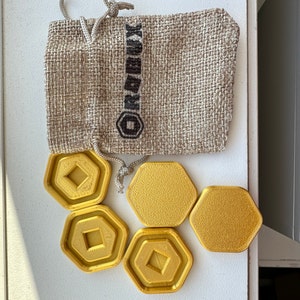 Roblox Robux Coins Replica Prop Coins Game Coins Roblox Fan Gift Party ...