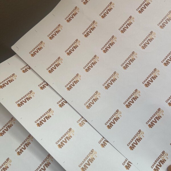 Circular 45mm Stickers, A4 Sheets, Matte Finish, Logo Stickers ...