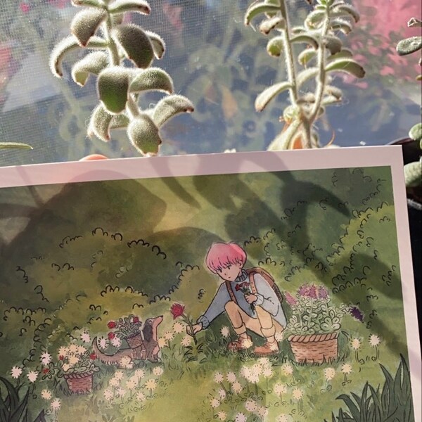 Jonghyun and Roo Flower Picking Print - Etsy