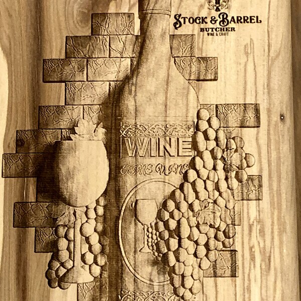 Digital Design File - Wine Bottle Sign - Glowforge - Laser Ready ...