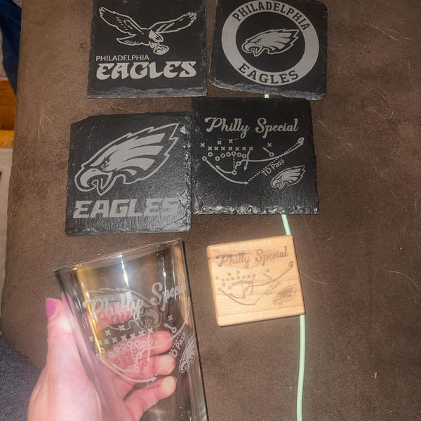 NFL Football Coaster Sets - Set of Four Coasters -4” Slate Coasters ...