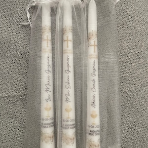 Mi Primera Comunión First Holy Communion Candles, Personalized Ceremony ...
