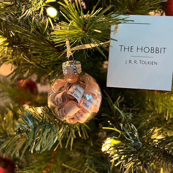 The Hobbit - There and Back Again - Vintage Novel Ornament - J. R. R ...