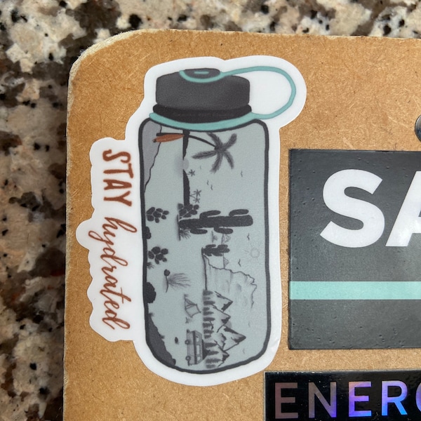 Stay Hydrated Sticker | Water Bottle Sticker | Hydration Sticker - Etsy