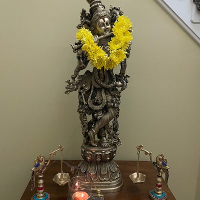 Dhanvantari Statue in Brass 15 Inch Big Brass - Etsy