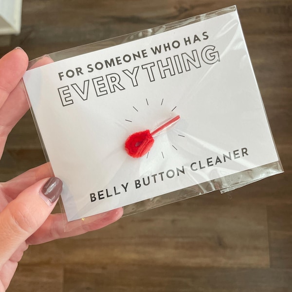 Red Belly Button Lint Brush Gag Gift Stocking Stuffer | Belly Button ...