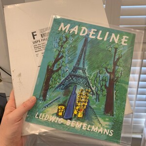 Madeline Poster, Book Print, Vintage Artwork, French Decor, Nursery Art ...