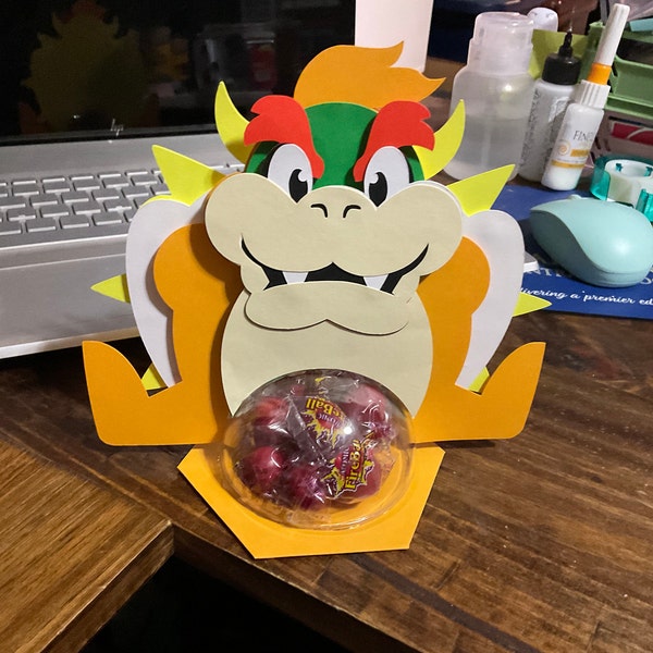 Cut File Bowser Candy Holder /dome Size 8cm / Flower Open and Close ...