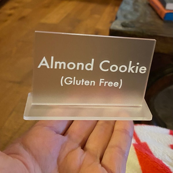 Acrylic Food Signs - Wedding Food Signs, Buffet - Custom Food Signs ...