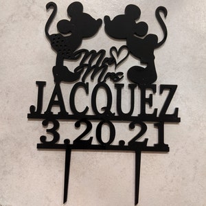 Acrylic Wedding Table Numbers Disney Mickey Minnie Mouse - Etsy