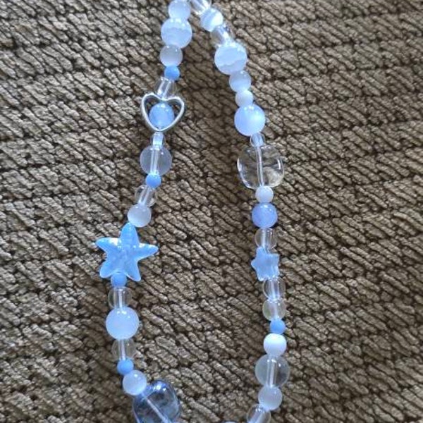 Phone Charm Silver Butterfly,black Bead Phone Strap Charm,unique Black ...