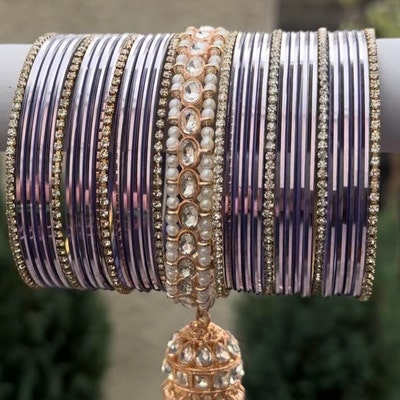 Royal Blue Shiny Bangles Indian Jewellery - Etsy
