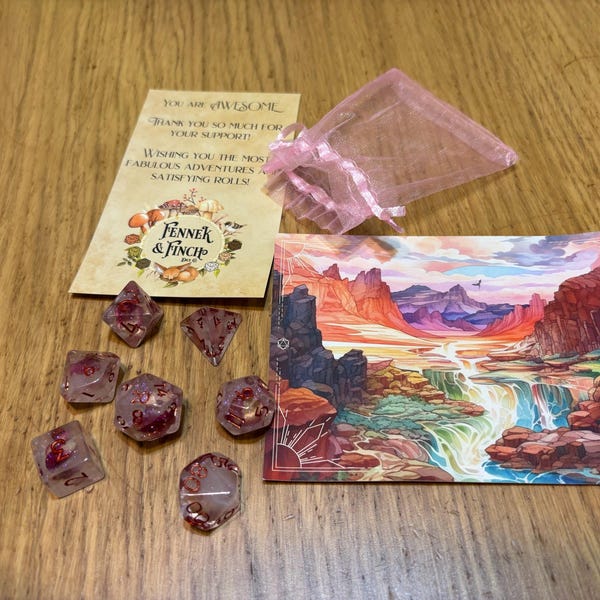 Shadowy Forest Dnd Dice Set, Polyhedral Dice, D&D Dice, Dungeons and ...