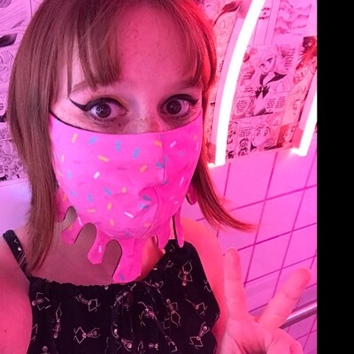 Custom Drip Mask REVERSIBLE - Etsy