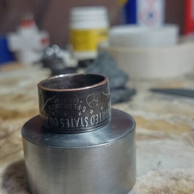 7/16 Coin Ring Tools for Quarter Dollar CENTER PUNCH Hole in Coin Tool ...