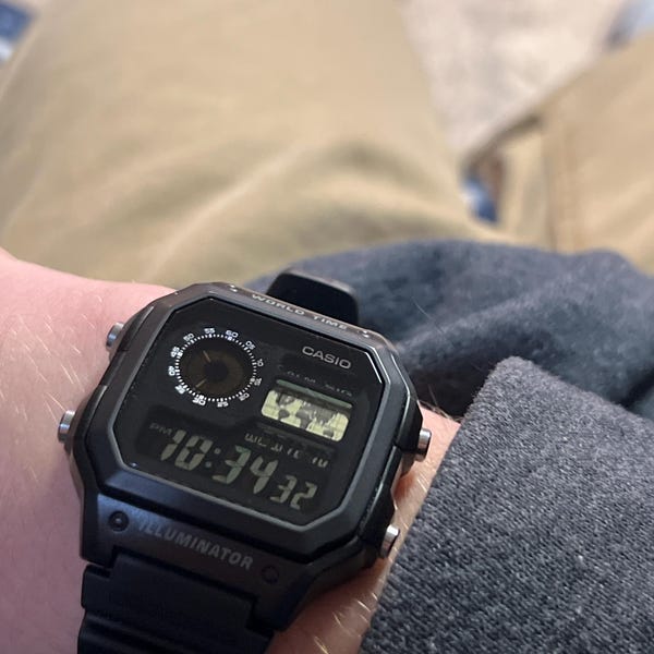 Mission Mods - Custom Casio AE1200 Hydro Blackout Digital Watch ...