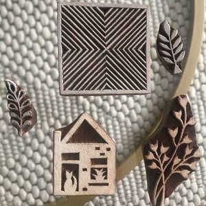 Floral Border Stamp Flower Border Fabric Stamp Indian Wood | Etsy