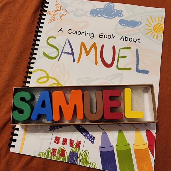 Personalized Kids Color Books - Coloring Fun Activity Pages - Unique ...