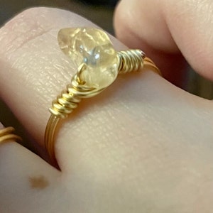 Buy 2 Get 1 Free Raw Gemstone Ring Dainty Ring Stacking Ring Raw ...