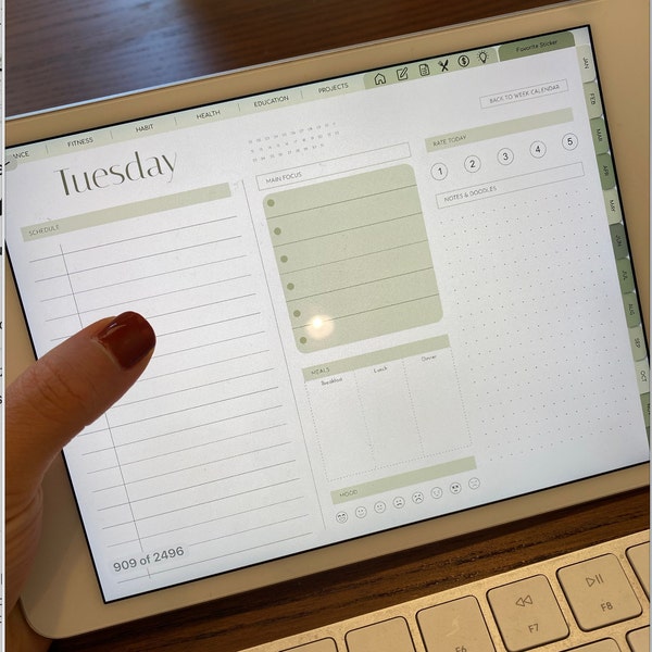 2023 2024 Digital Goodnotes Planner, Notability Planner, iPad Planner ...