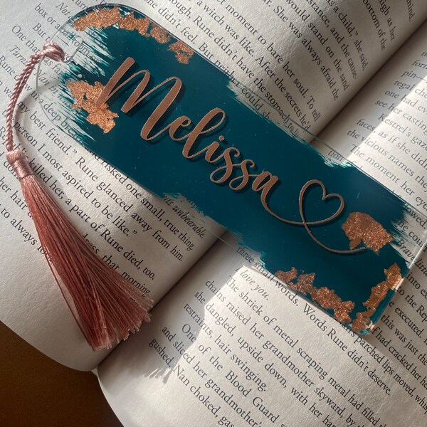 Personalized Acrylic Bookmark: Custom Name With Tassel - Reader Gift - Etsy