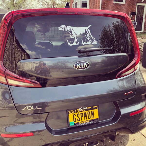 German Shorthaired Pointer Vinyl Decal Big © 2013 Laced up Decals Sku ...