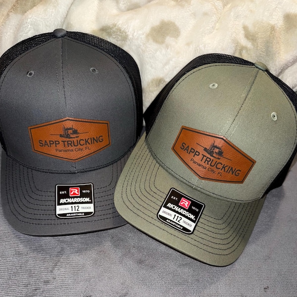 Custom Trucking Company Hats, Truck Driver Personalized Business Hat ...