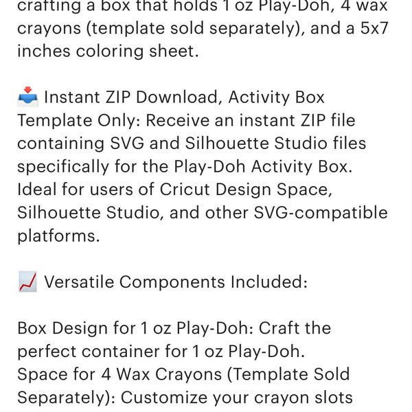 Play-doh Activity Box Template- Playdoh Box- Playdoh Coloring Box ...