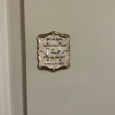 Turn on the Light Magic Decoupage Book Page Light Switch Cover - Etsy