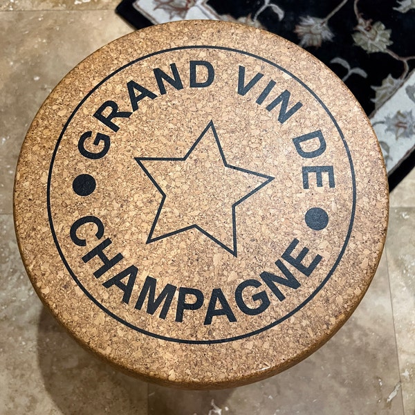 XL Champagne Cork Side Table, up to 40% OFF - Etsy