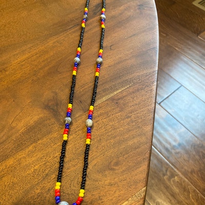 Cherokee Blue Clan Corn Bead Necklace - Etsy