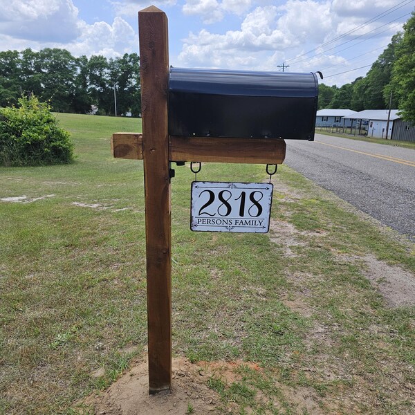 Rustic Address Sign, House Numbers, Mail Box Plaque , Shabby Farmhouse ...