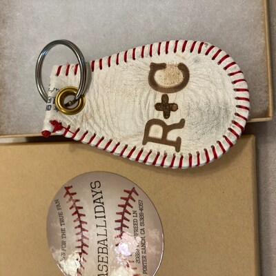 Personalized Hand Made Baseball Key Chain - Etsy